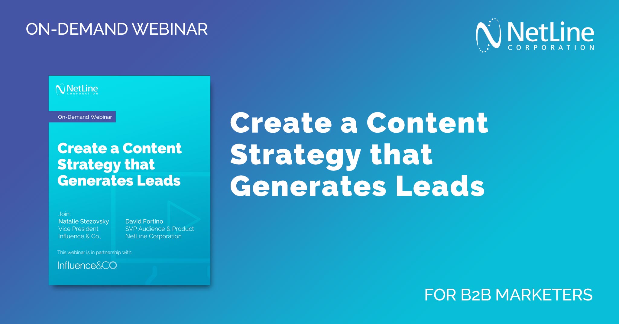NetLine On-Demand Webinar: Create a Content Strategy that Generates Leads