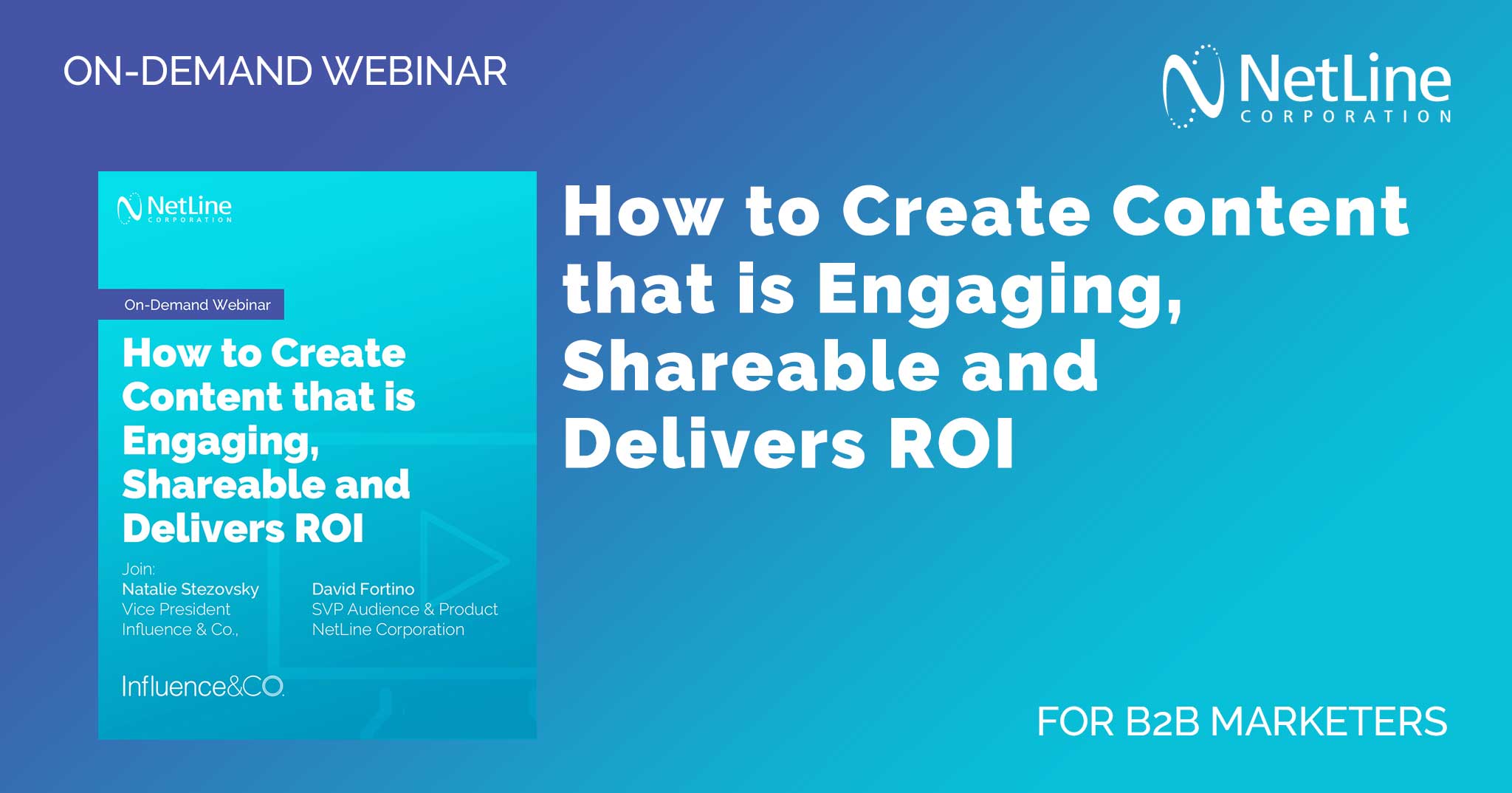 NetLine On-Demand Webinar: How to Create Content that is Engaging ...